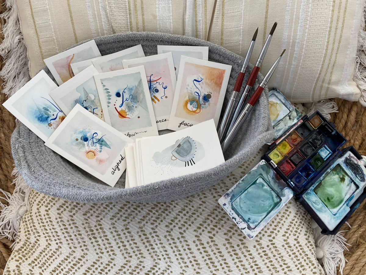 TimeScape Method Online (Abstract Watercolor Intention Setting Ritual ...